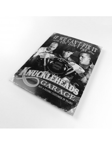 16" Three Stooges Knuckleheads Garage Tin Metal Sign